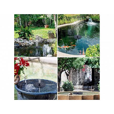 Plovoucí solární fontána s barevným LED světlem, 17 cm | TV PRODUCTS CZ